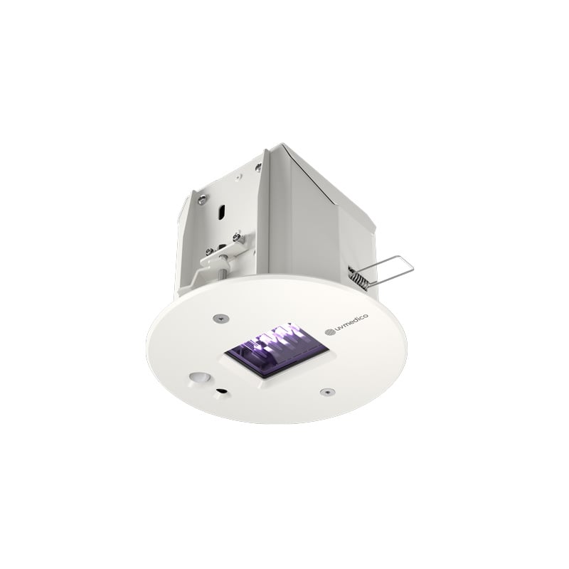 UV222 Downlight: Ceiling-Mounted Far-UVC for Decontamination of ICUs